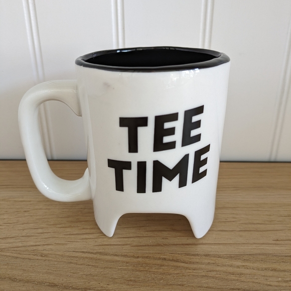 Kitchen | Tee Time Coffee Tea Mug Black White | Poshmark